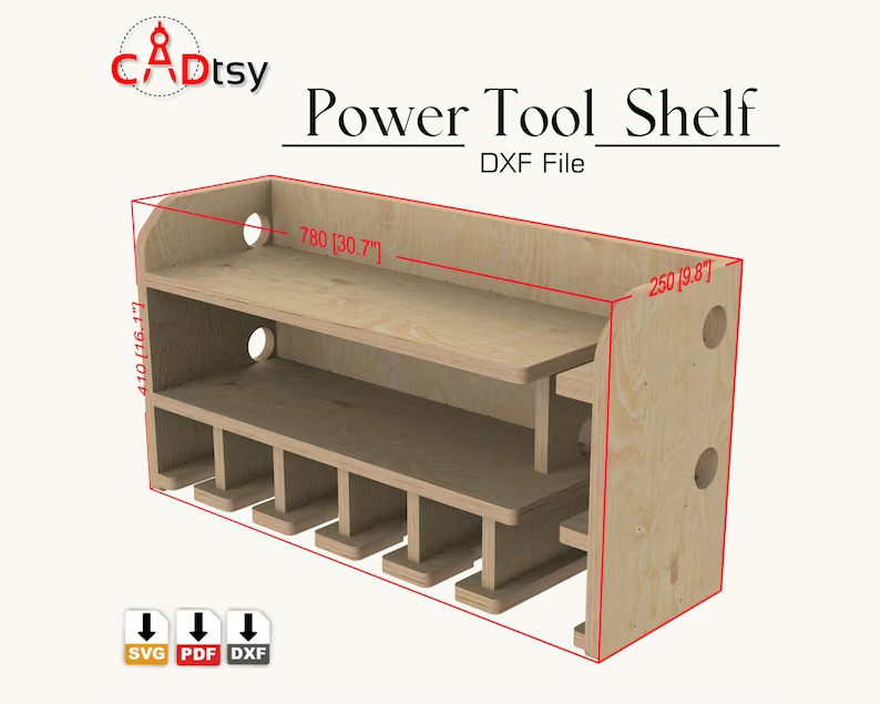 POWER TOOLS SHELF – LEXIE WOOD ENTERPRISE